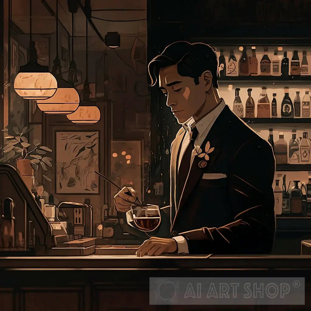 bar, low light, intimate image,