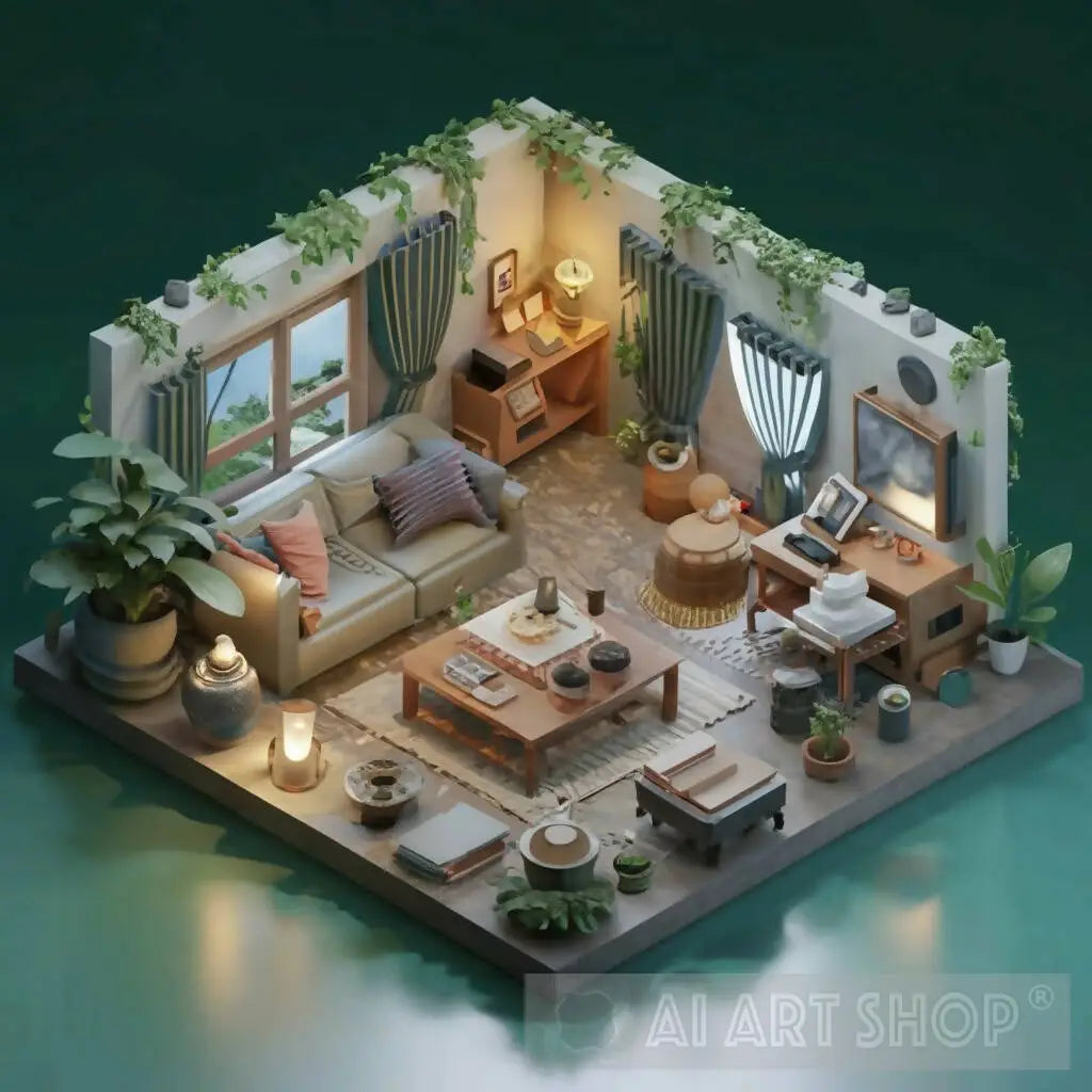 Isometric Art, house deream 3d