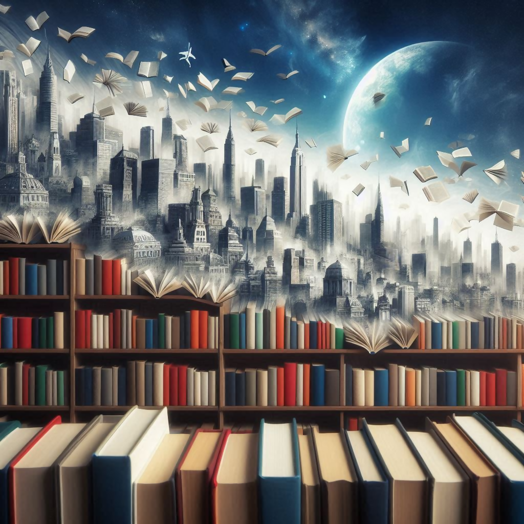 The Skyline of Stories: Books Turning into a Cityscape