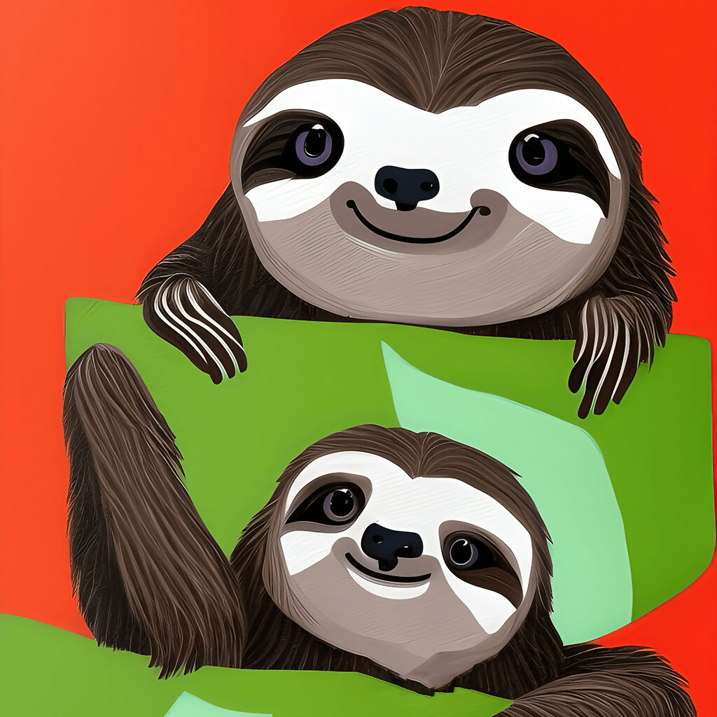 Looking for a sloth-ly good time? Introducing the cutest duo around...