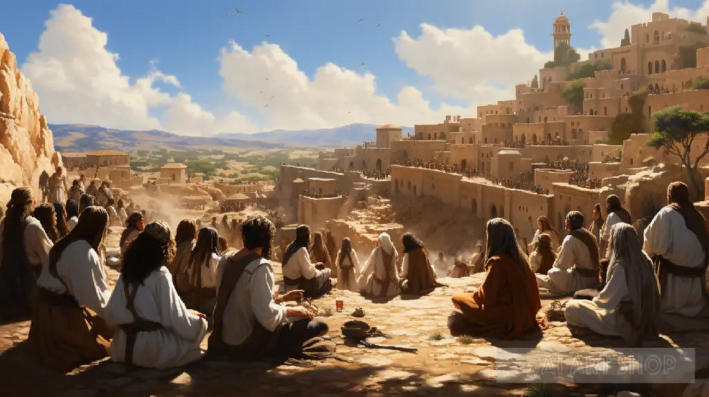 Jesus Christ Time Where People Are Gathered to Listen to Him