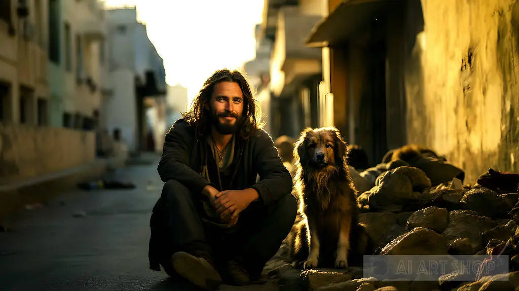 Jesus With Dog