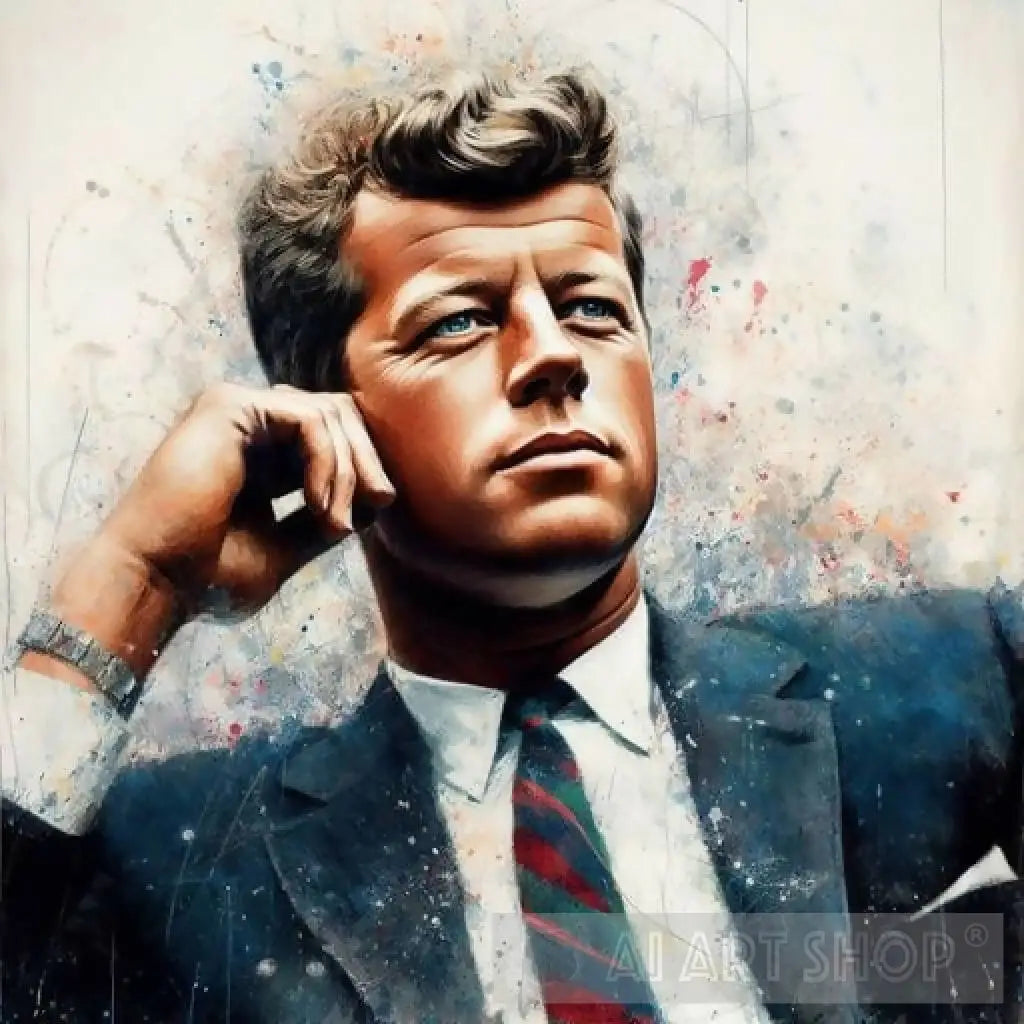 JFK, portrait of president Kennedy