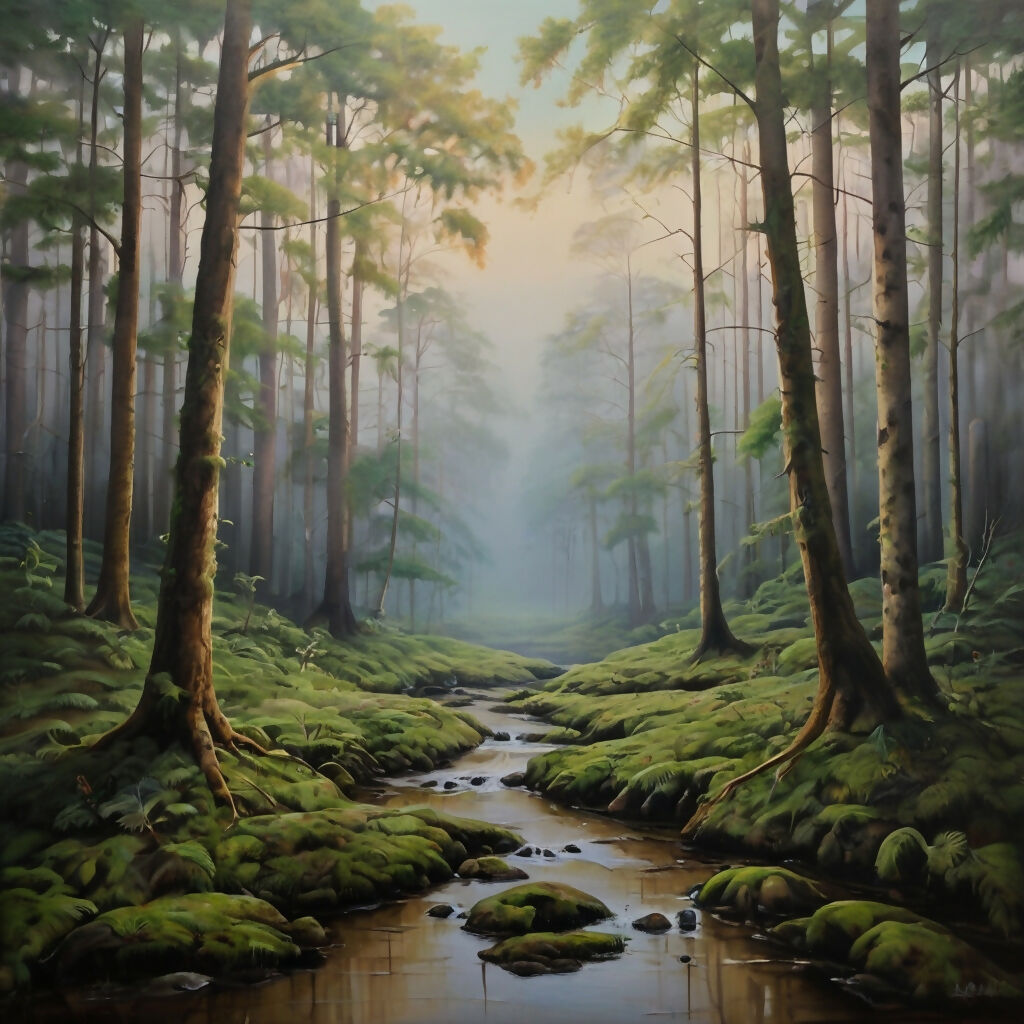 Tranquil Wooded Stream