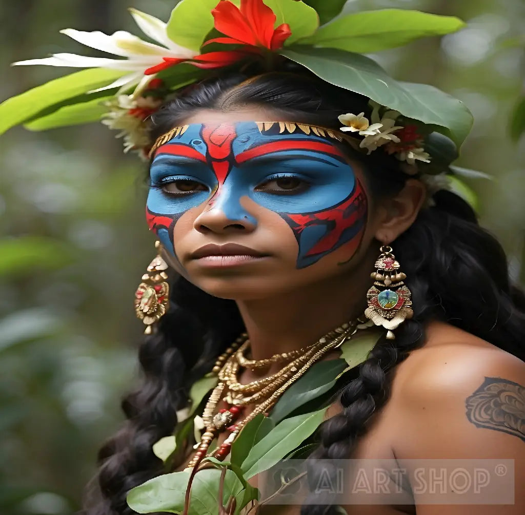 Enchanting+Jungle+Princess+Art+Print Wild+Regality+Jungle+Queen+Can...