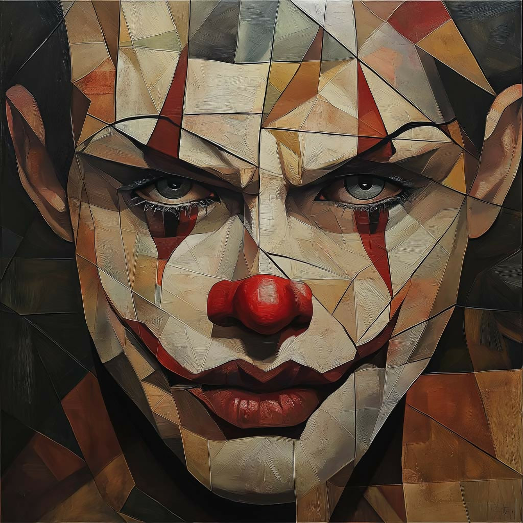 Cubism, Cubist Clown, Clown