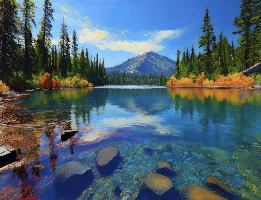 Ai generated Art, Ai landscape, painting, Canada, Canadian landscap...