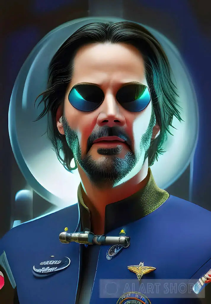Keanu Reeves stylized portrait