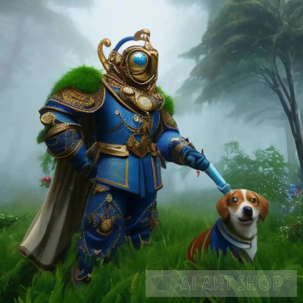 King Abunai and his dog
