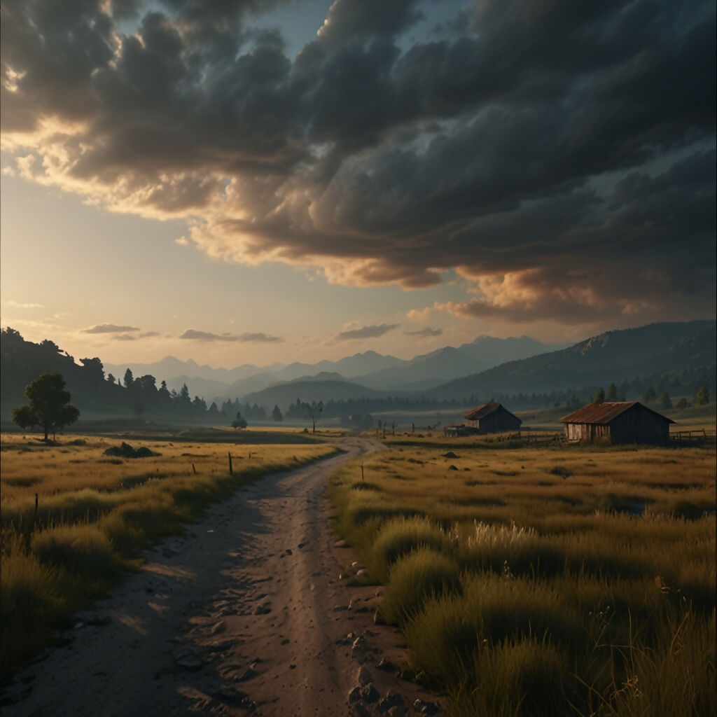 Photo of a ultra realistic insane illustration, a landscape that tr...