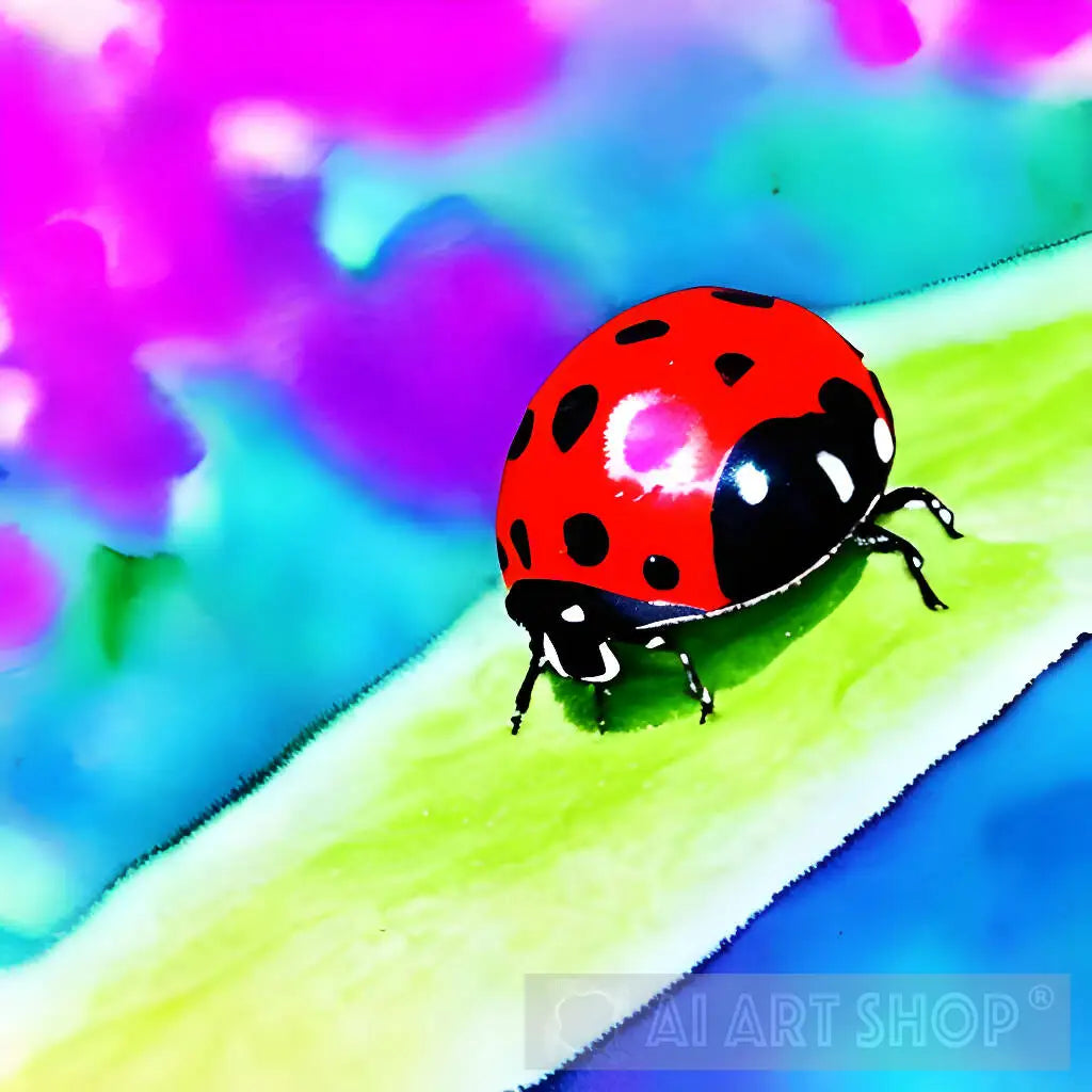 #ladybug #aquarelle #painted