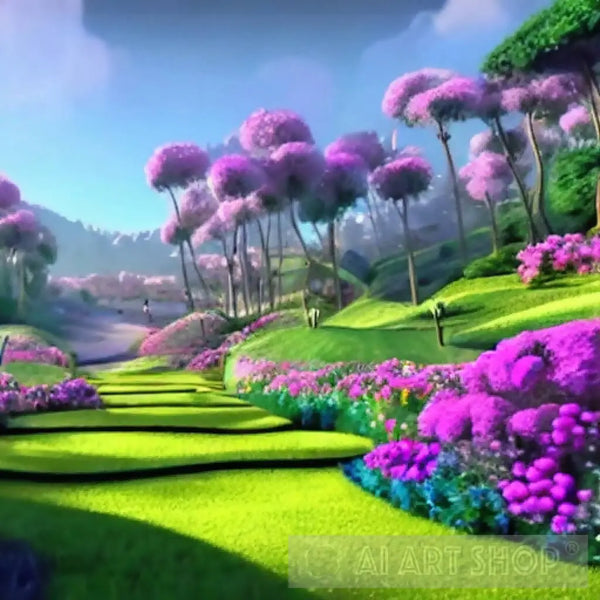 Landscape designed using artificial intelligence