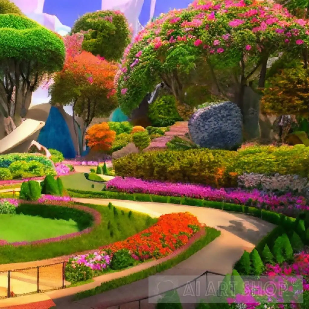 Landscape designed using artificial intelligence