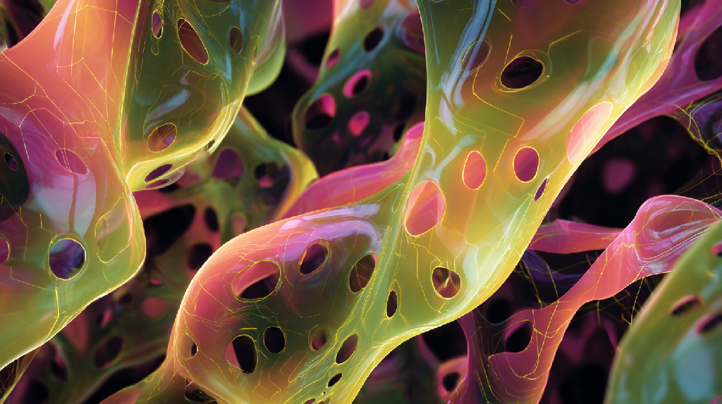 Lucid Tissues: Abstract Organic Digital Art Series