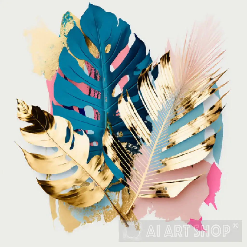 Leaf paintings