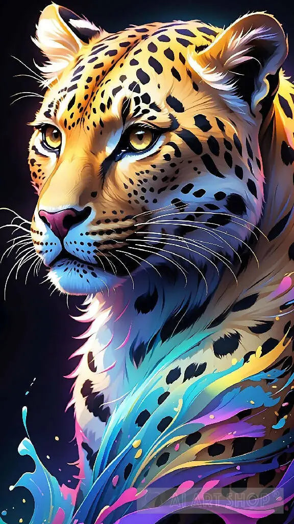 leopard ,color,electromagnetic,wavelengths