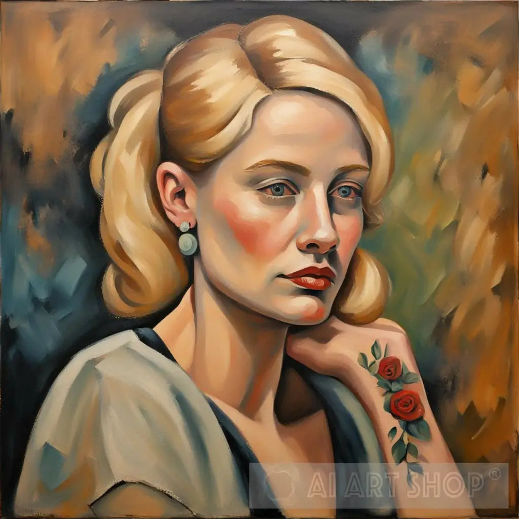 Portrait of the Lady with a tattoo