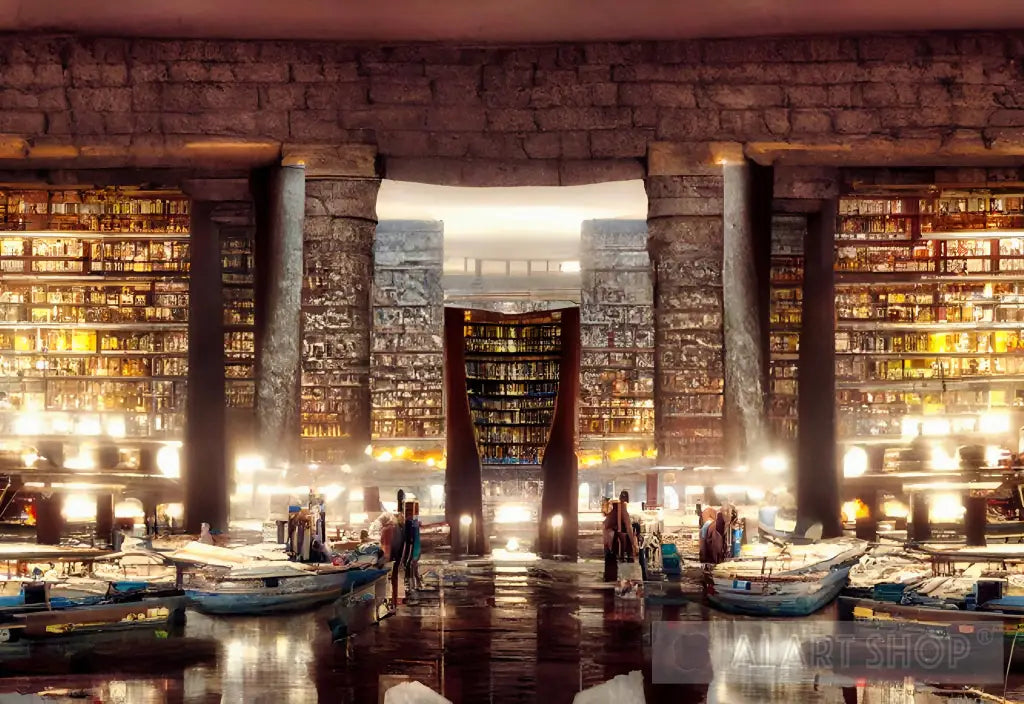 Artwork of the Library of Alexandria