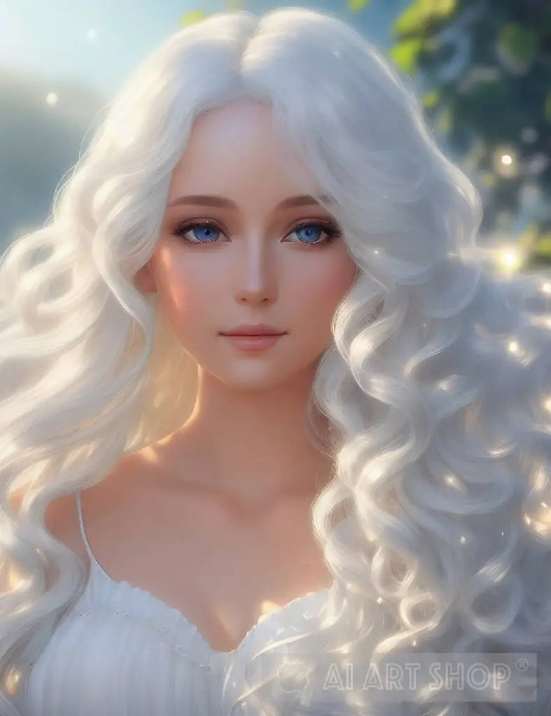 A beautiful angelic girl