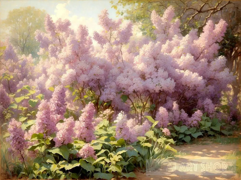 Lilac Blossoms in Spring