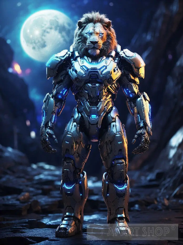 Lion in cyborg body #3