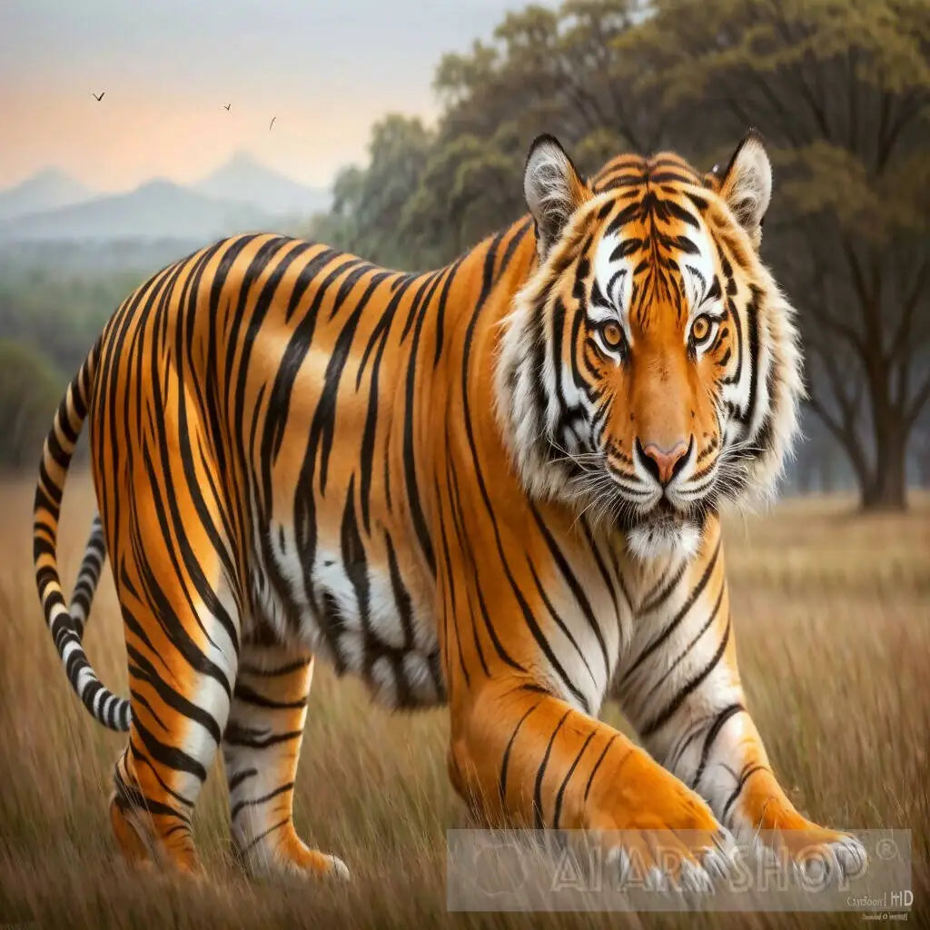 Lion, tiger, wild animals