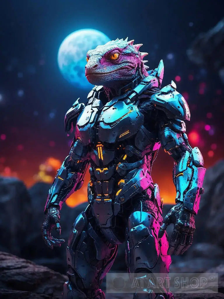 Lizard in cyborg body #2