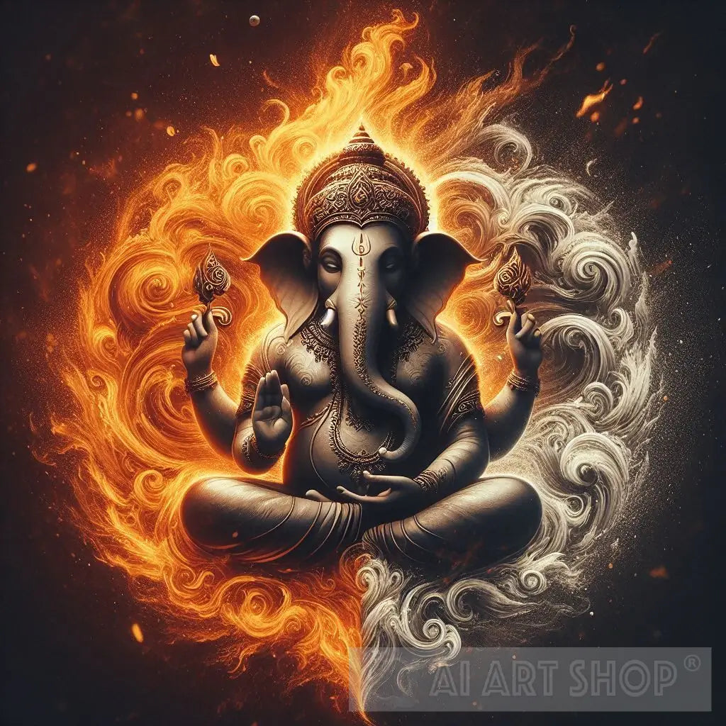 Lord Ganesh Fire Theme