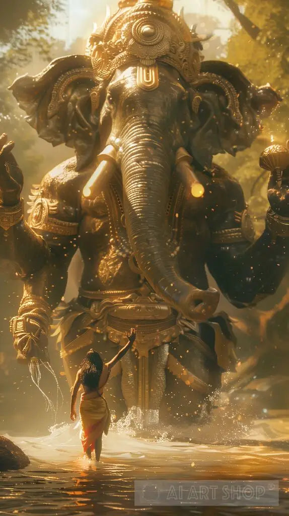 Lord Ganesha on Earth, Temple, hindu, religious, ancient, sanatan,