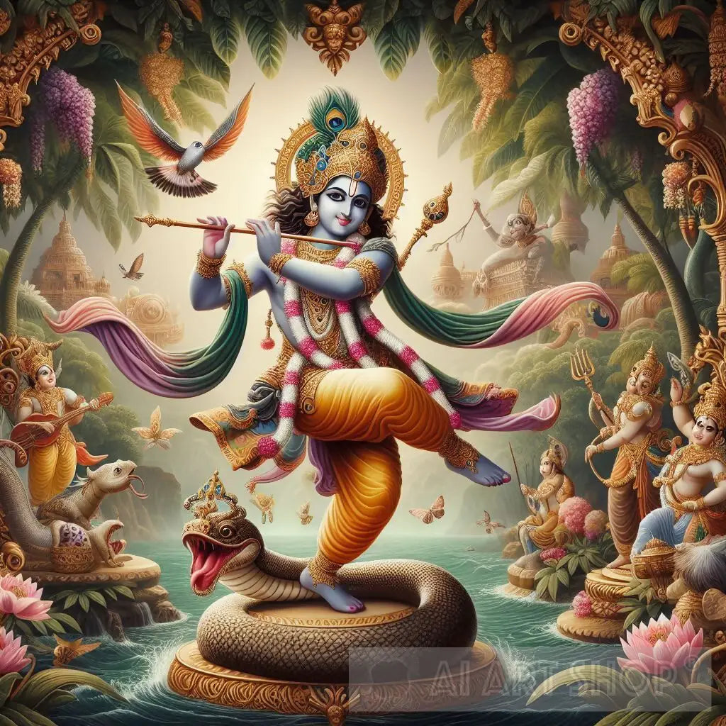 Lord Krishna Kalinga Nardhana