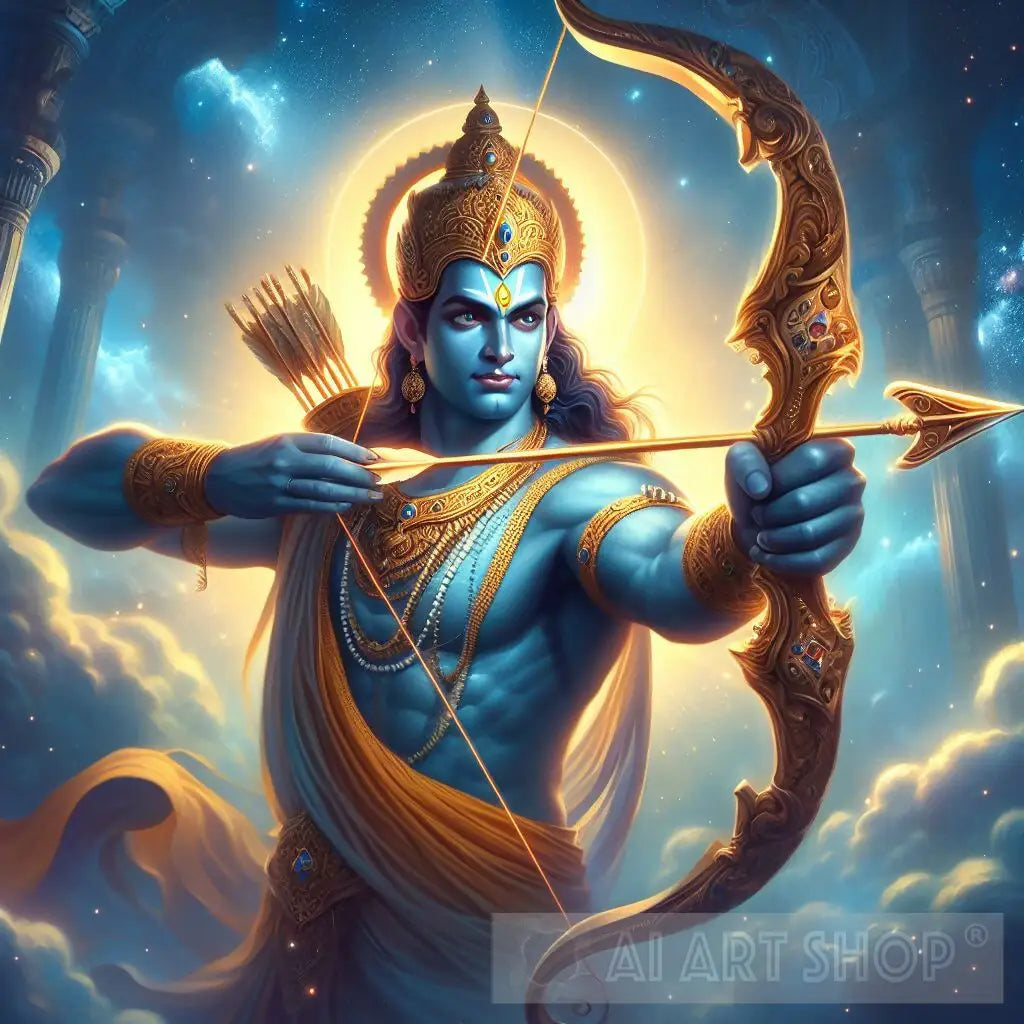 Lord Ram with Bow and Arrow