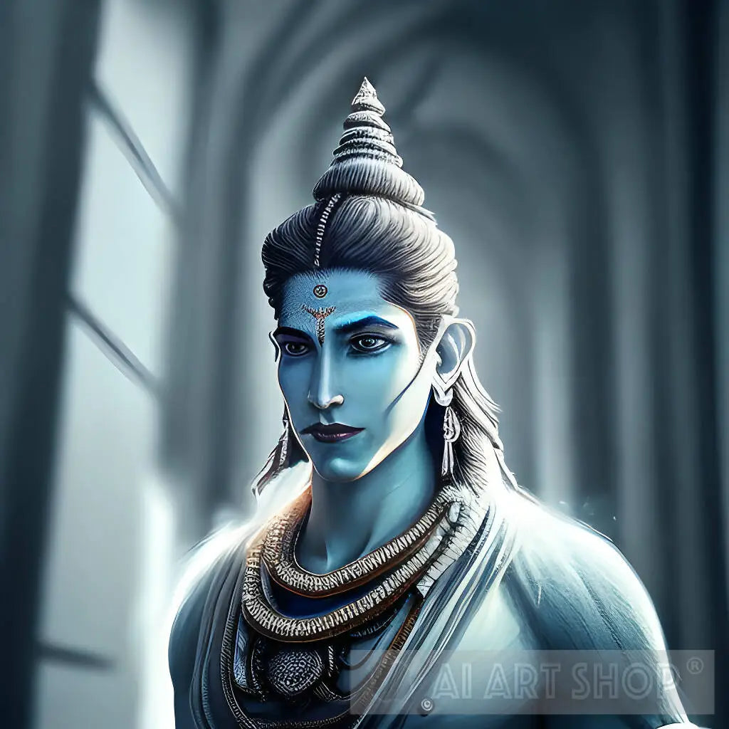 Digital Image of Lord Shiva | High-Resolution Religious Art for Pri...