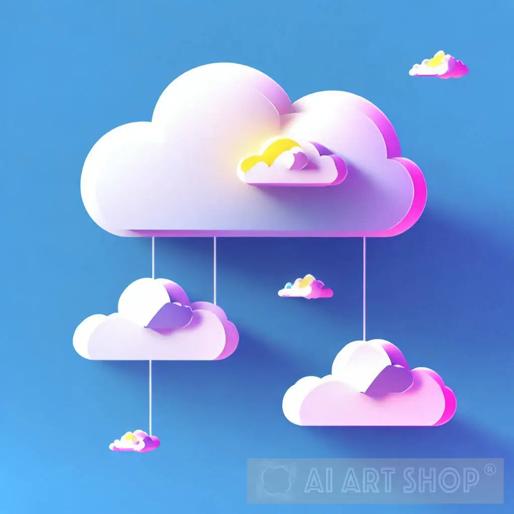 low poly,cloud,vibrant,abstract,rainbow,creative