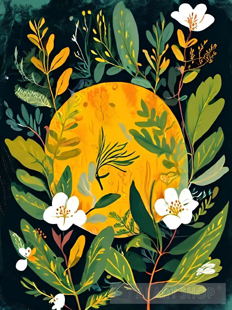 Lunar Bloom | AI Art Shop