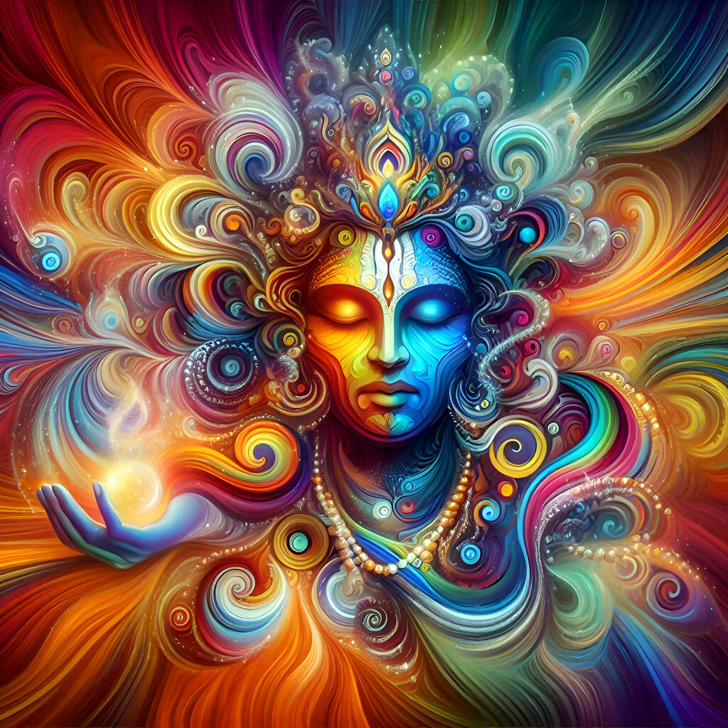 Celestial Hand of Enlightenment - Mystical AI-Generated Artwork