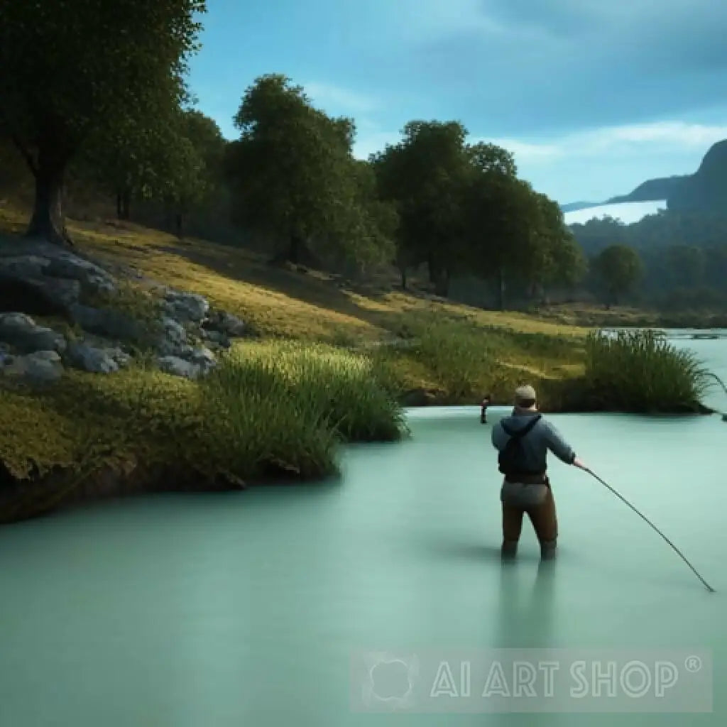 MAN FISHING