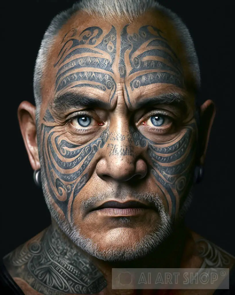 cultural, culture, ethnic, maori, new zealand, nz, portrait, charco...