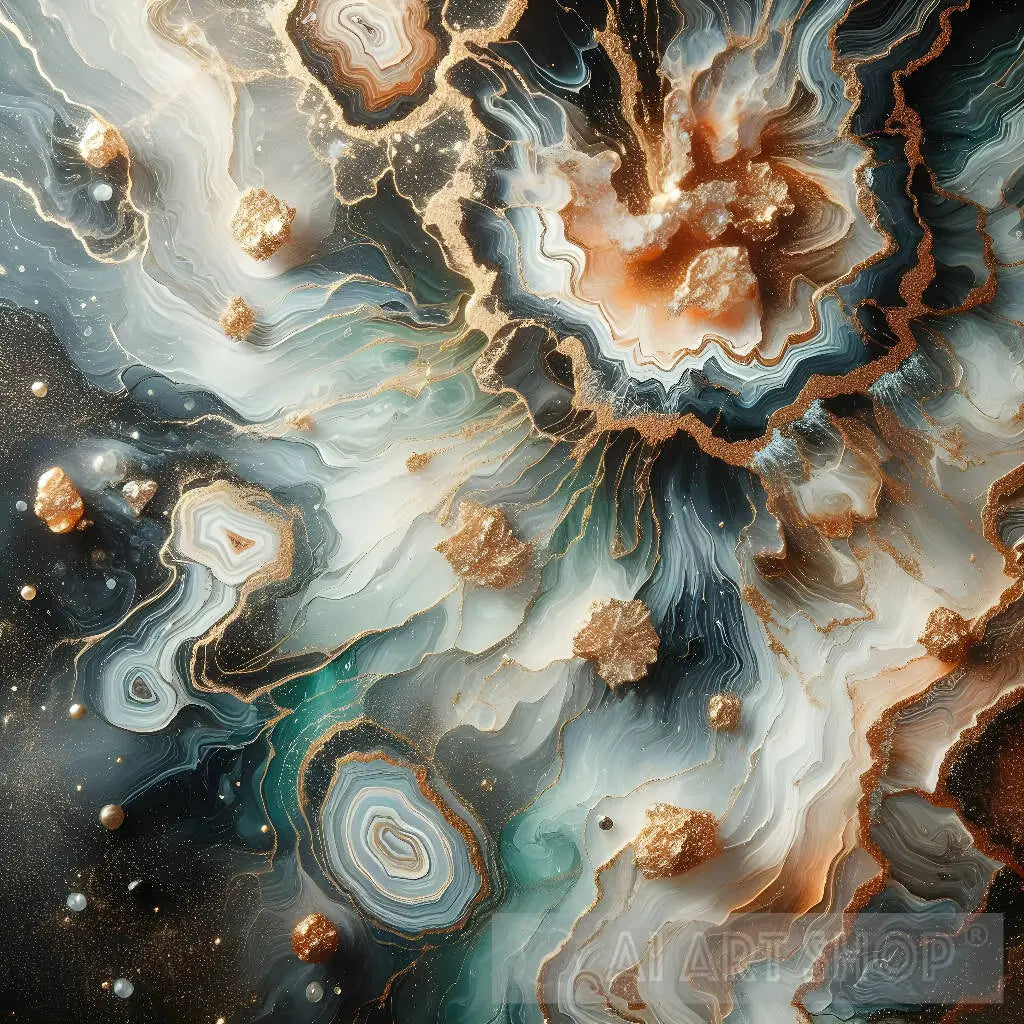 Marble Abstract Painting, Abstract Art, Elegance in Design, Organic...