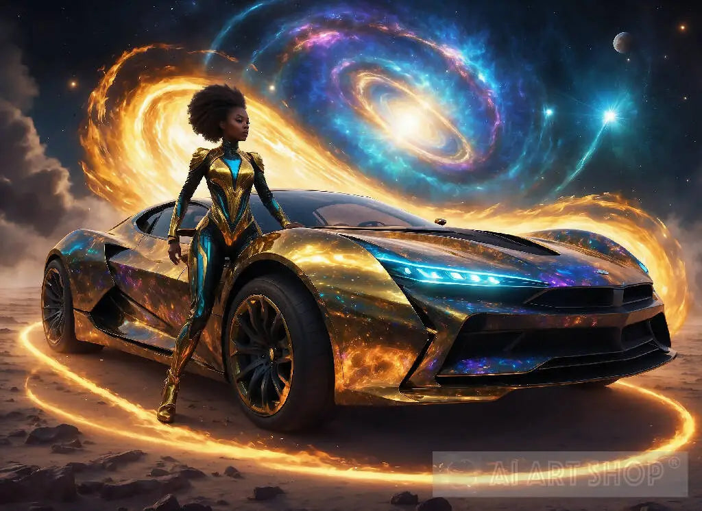 Marvel Girl With Hightech Car