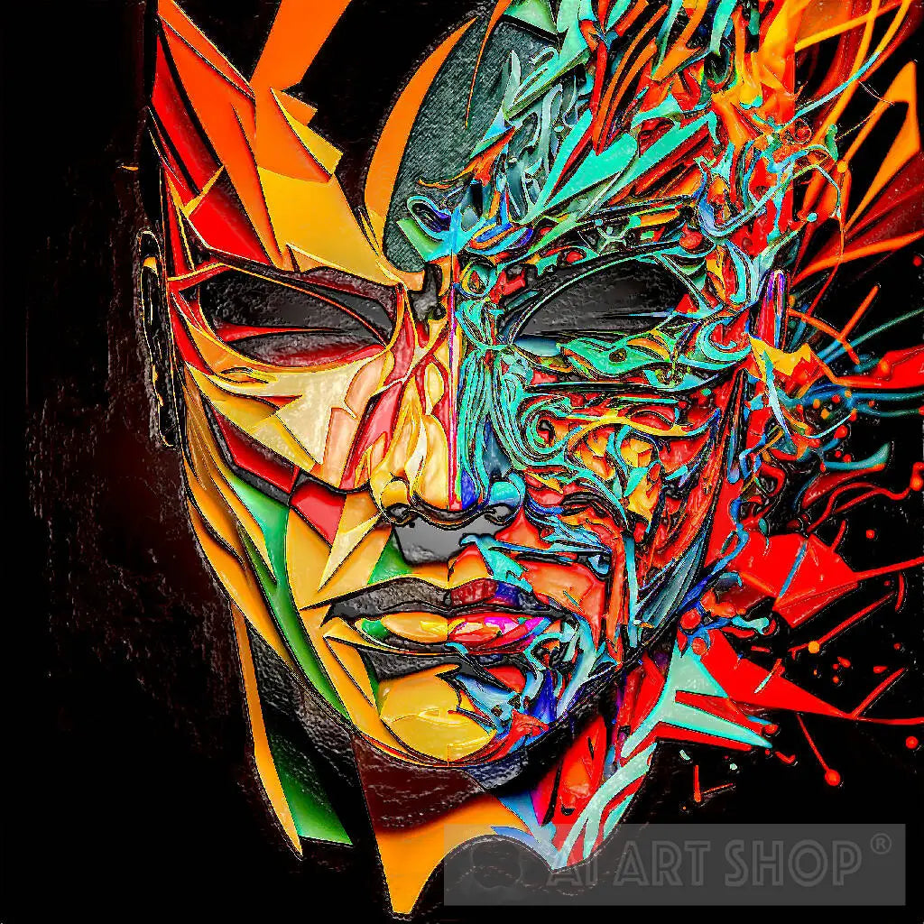 Mask Portrait Carnival Style