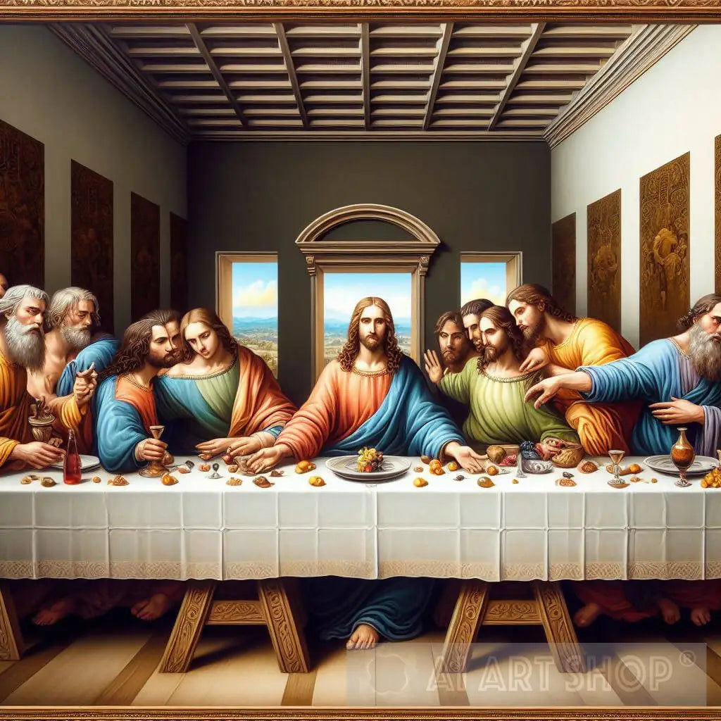 Masterpiece Unveiled: 3D Realistic Rendering of The Last Supper by ...