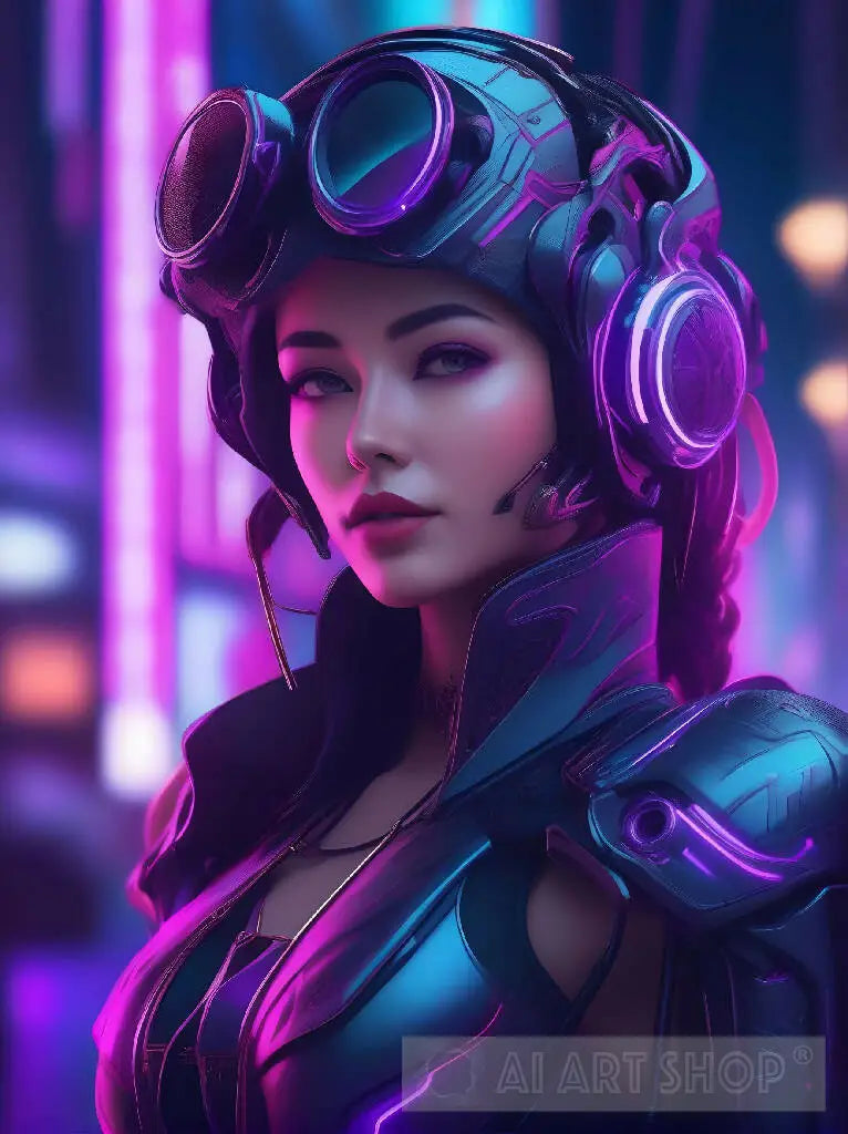 Mechanical, Cyberpunk, Female, Android