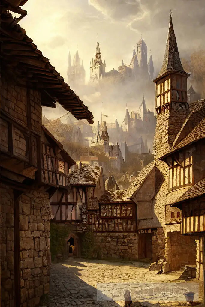 Medieval Village #4 by Future Art