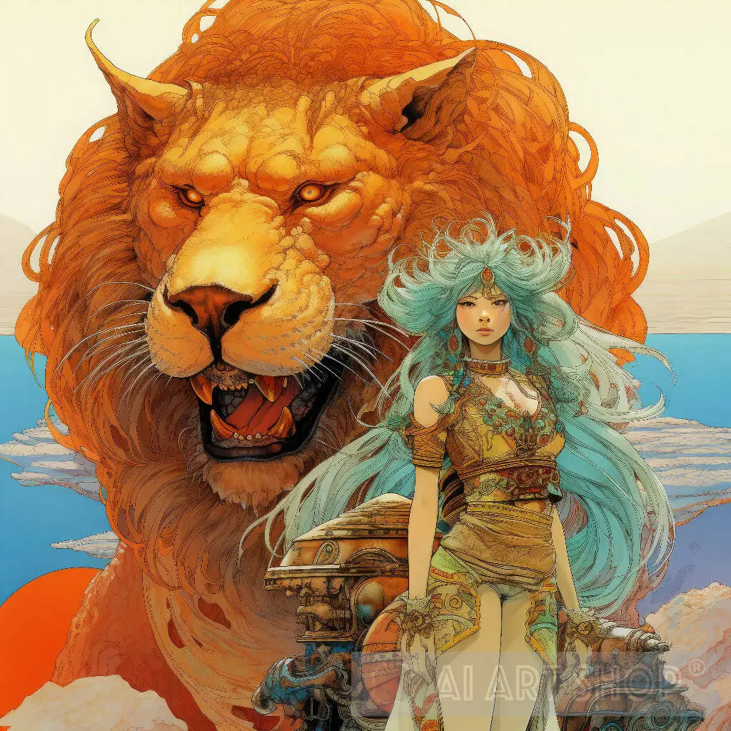 Mega-Lion Skywalker, Pei-Kang Hsu AI Art