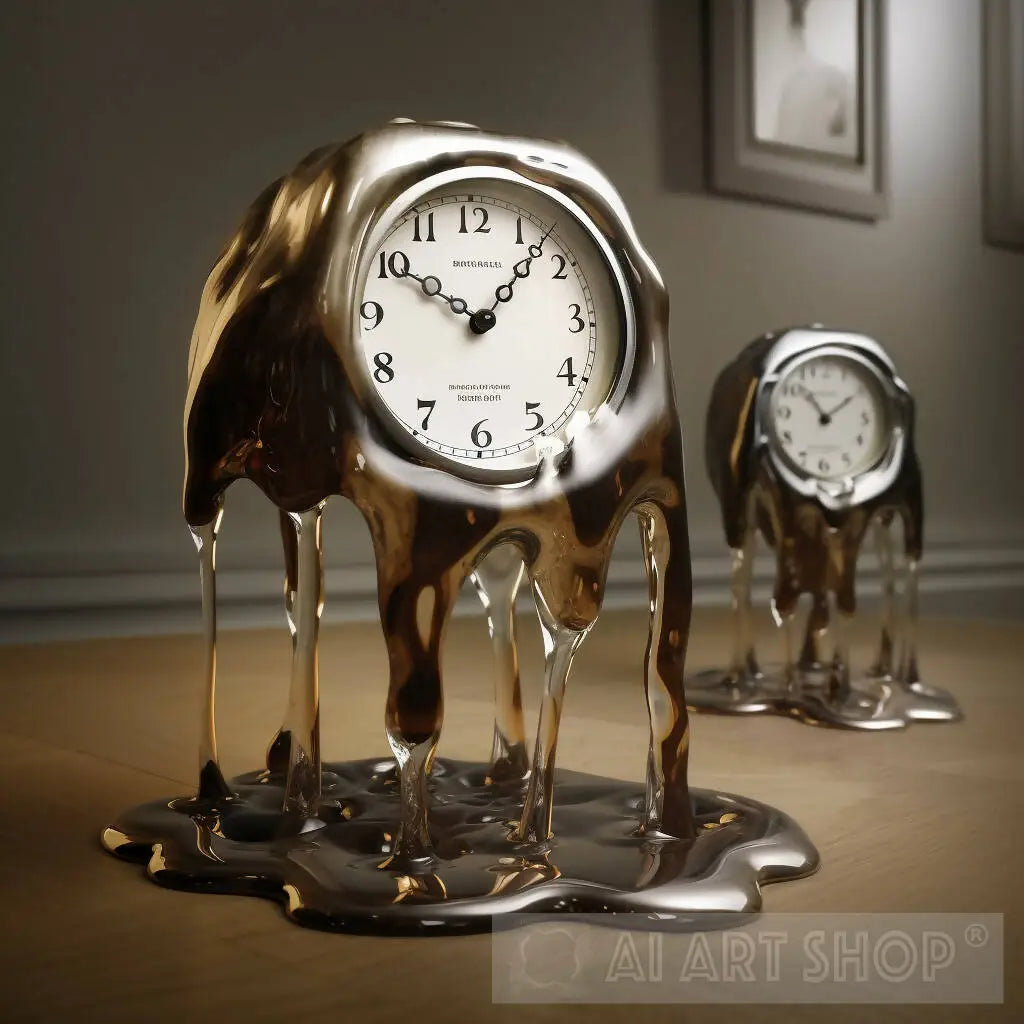 Melting clock surreal dali