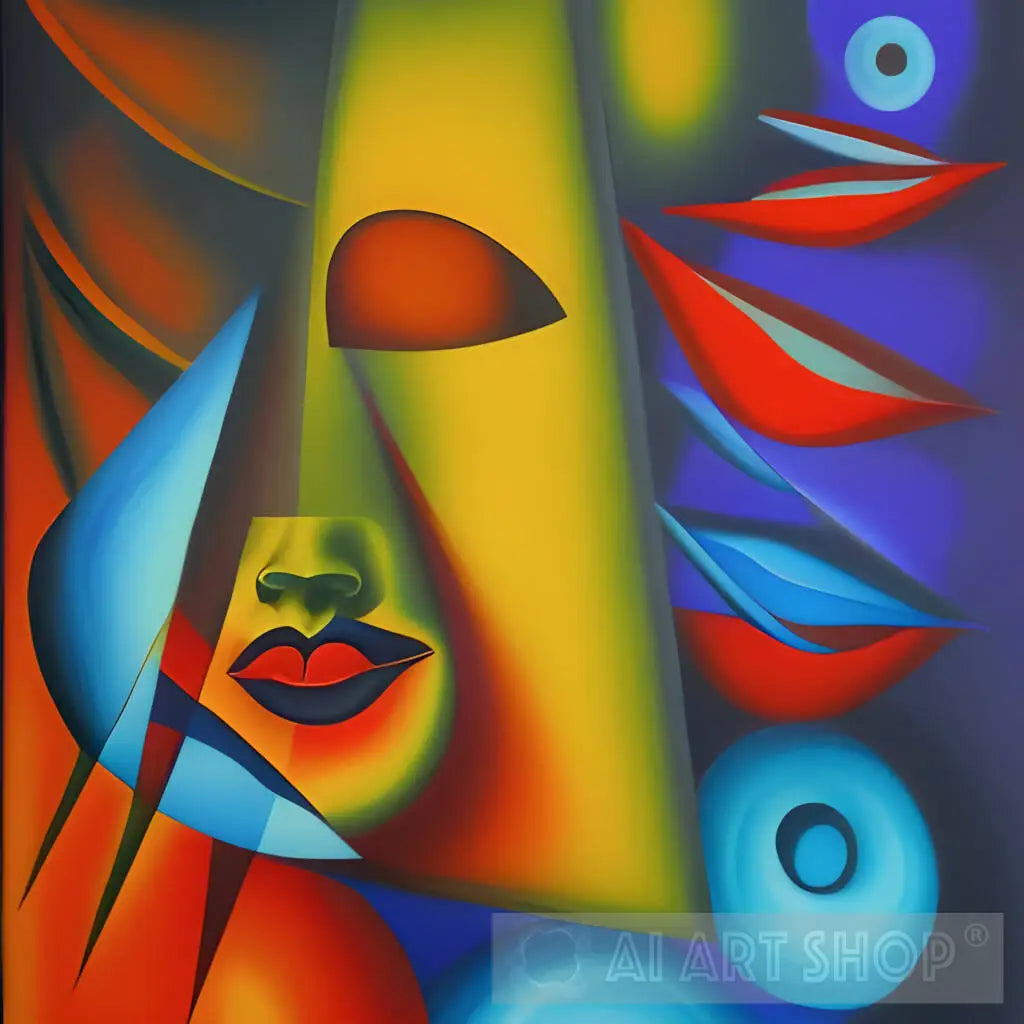 Mind Imagination - Abstract surrealism face