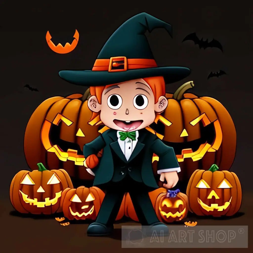 Mini Man Magician Character Halloween