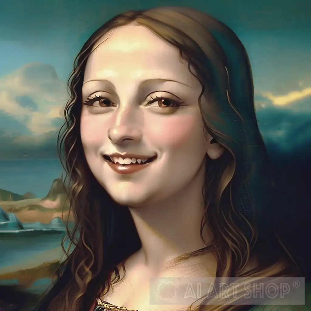 A Gleeful Twist on Da Vinci's Mona Lisa