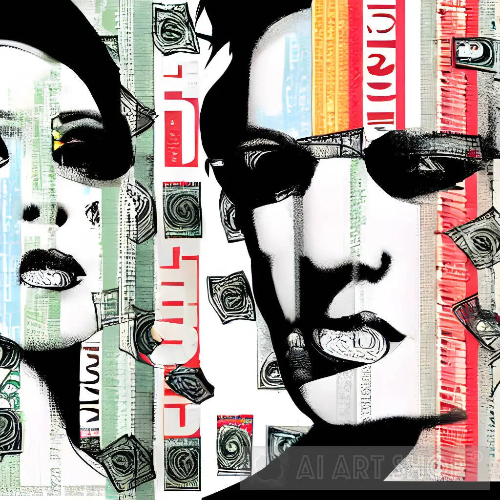Money Talks, AI Art, Modern Art, Concept Art