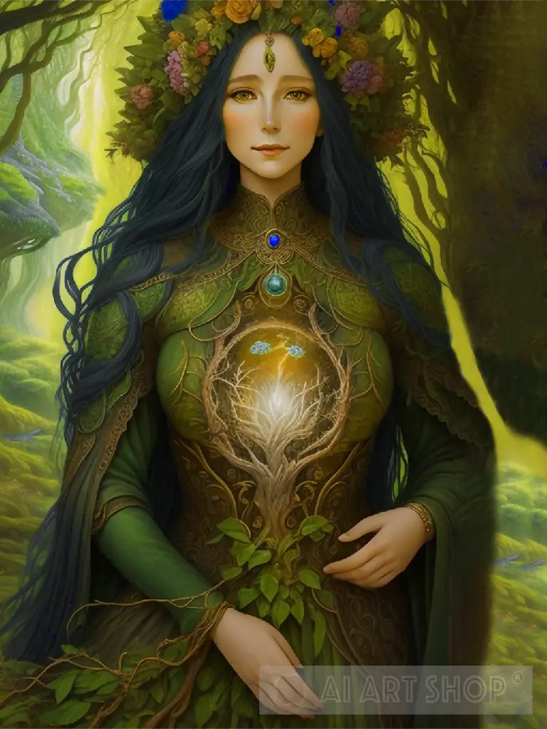 Mother Earth in Human Form - A Creative Depiction of Our Planet as ...